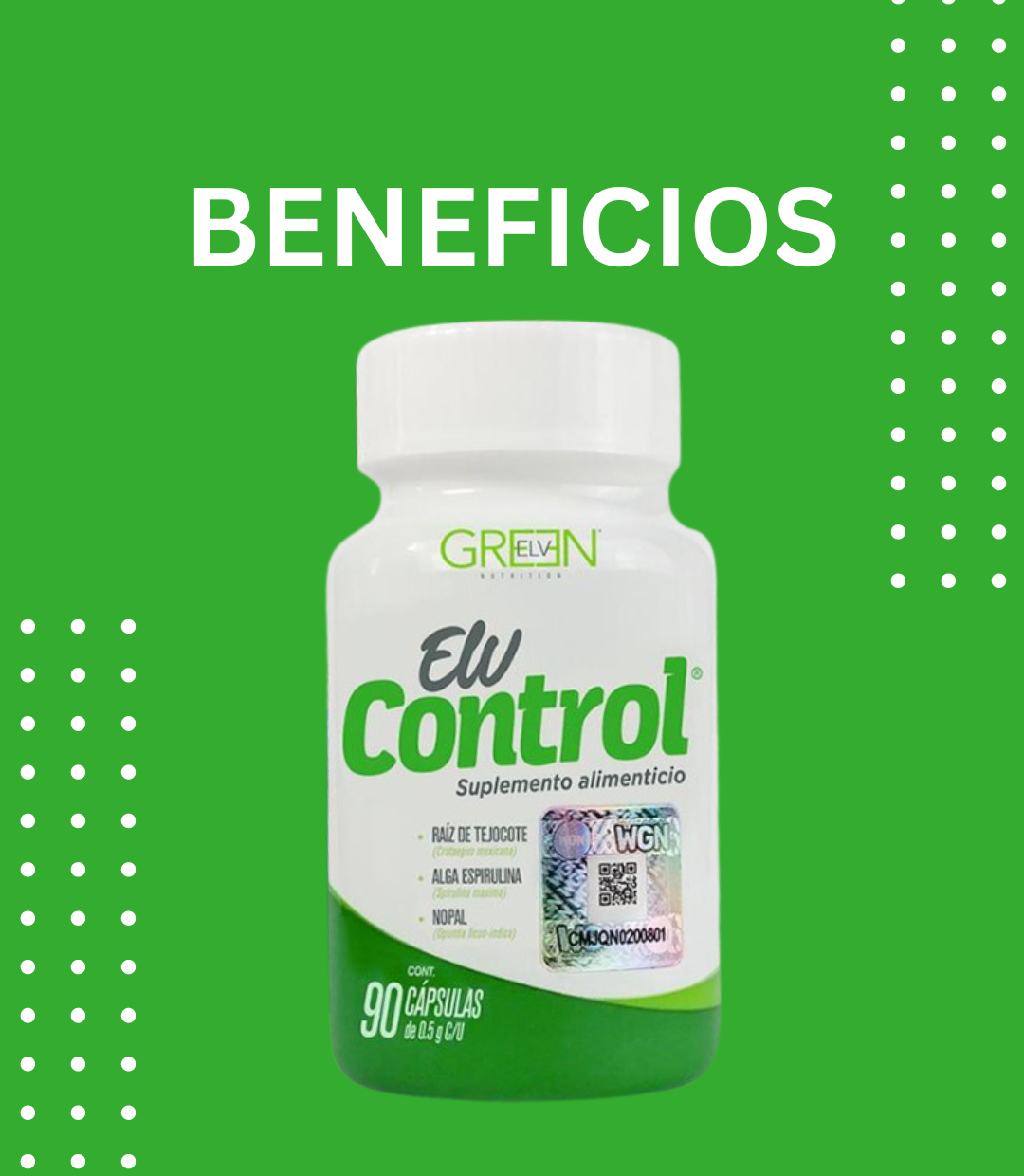Green Elv Control - Original 90 Capsulas - Alipotec – ELV Alipotec MX